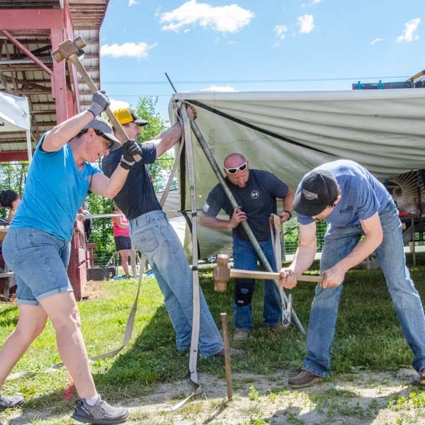 World Championship Blacksmiths event at the Goshen Stampede June 2018
